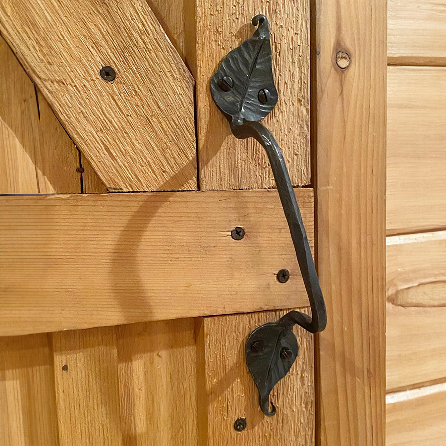 Alaska Forge Door Pulls Leaf Style